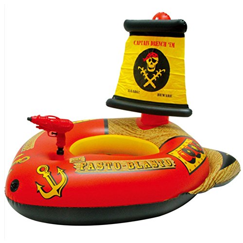 Pool Float Inflatable Water Gun Pirate Ship Swim Floaties (127cm*124cm ...