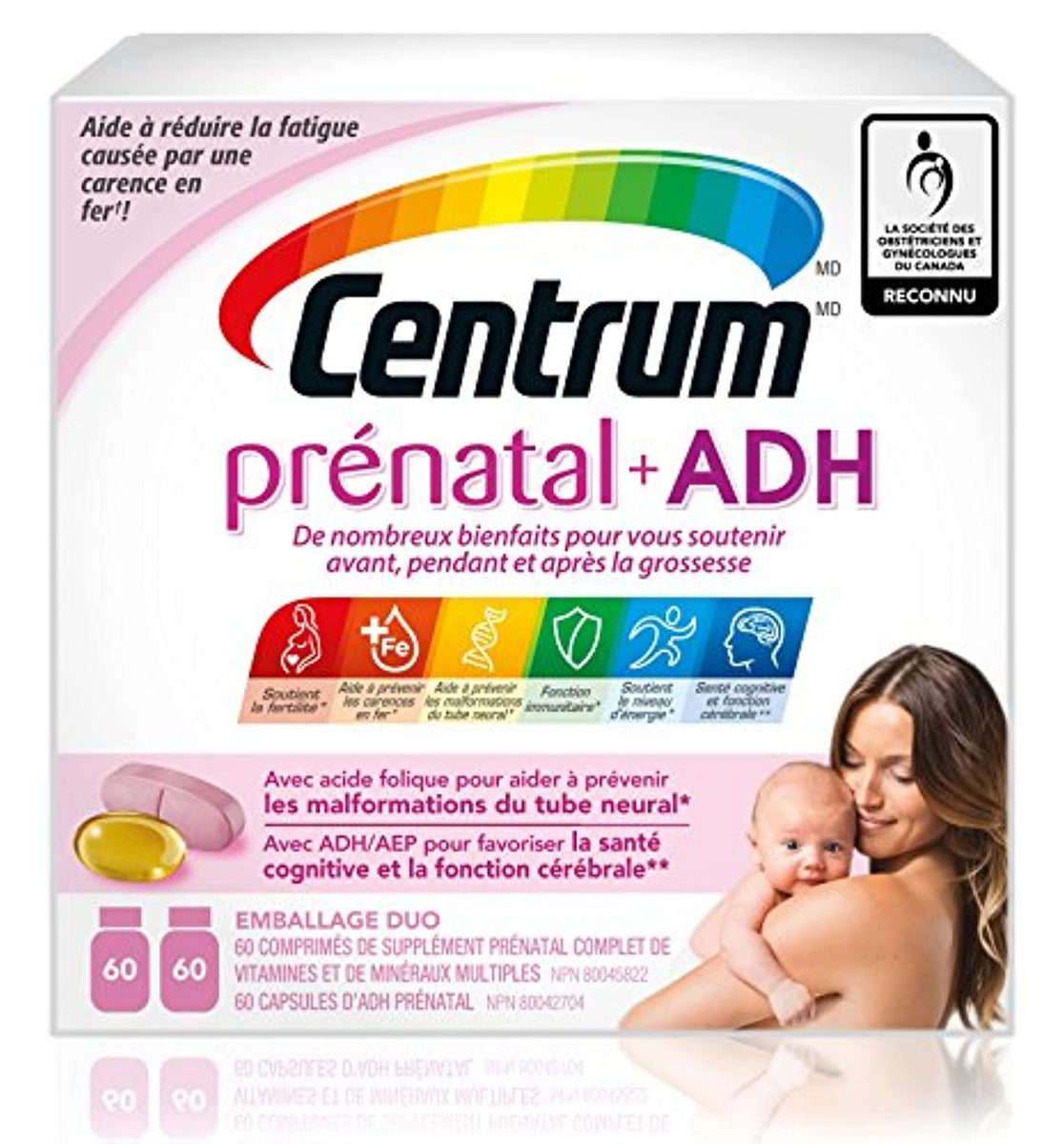 Centrum Prenatal (60 Ct Tablets, 60 Ct Softgels) Complete Multivitamin ...
